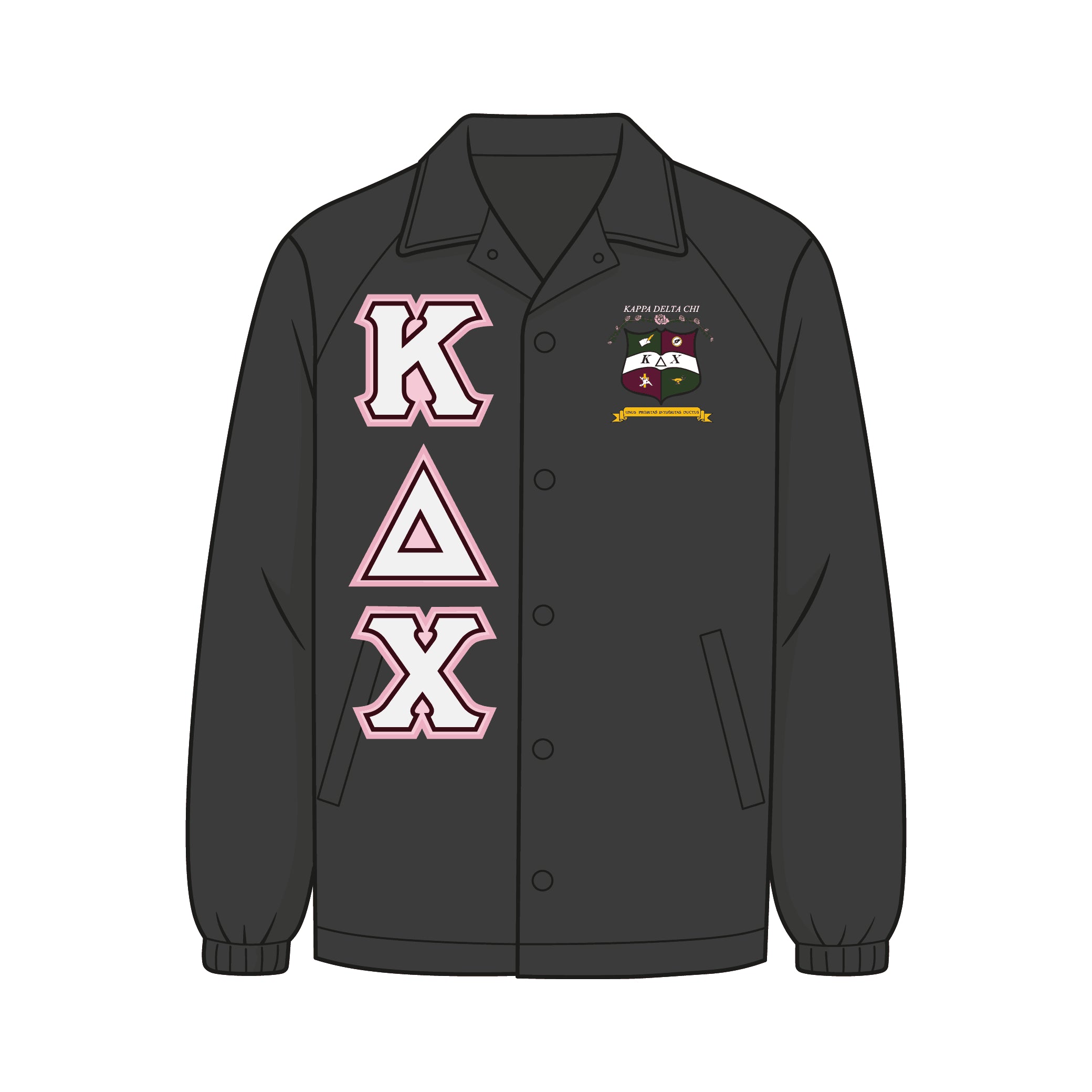 Kappa Delta Chi Sorority, Inc. Custom Line Jacket – Amethyst Jackets